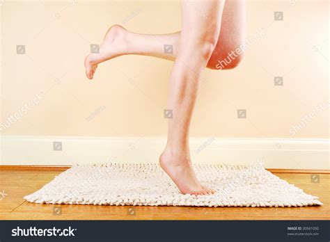 Womans Naked Legs Standing On Bath Stock Photo 30581050 Shutterstock
