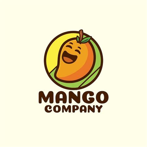 Logotipo de Mango Ilustración vectorial de personajes dibujos animados