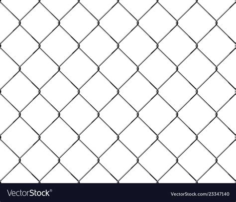Realistic Fence Rabitz Pattern Seamless Royalty Free Vector