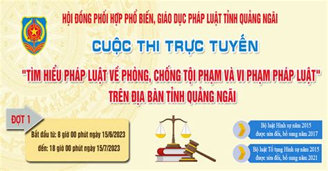 Đáp án cuộc thi Tìm hiểu pháp luật về phòng chống tội phạm và vi phạm