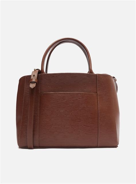 Bolsa Tote Marrom Arezzo Couro Wave Bella M Dia Zz Mall