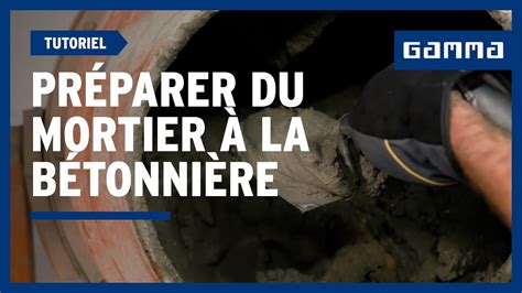 Faire du mortier avec une bétonnière Suivez ces 5 étapes GAMMA