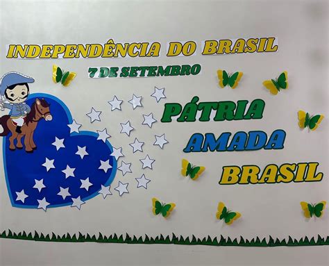 Painel Independência do Brasil 3D Intervir cantinho do saber Prof
