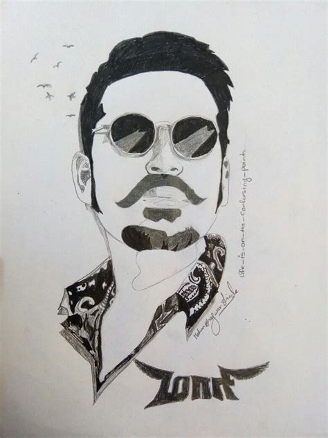 Leo Thalapathy Vijay New Getup Pencil Sketch 2023 Leofilm Thalapathy