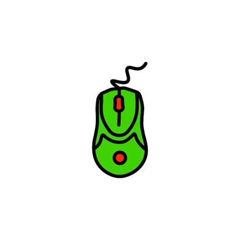 Icono de vector de ratón de computadora Vector Premium