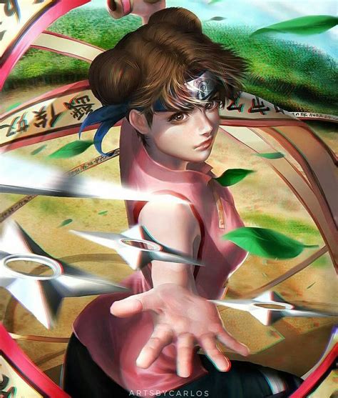 Tenten By Artsbycarlos Naruto Shippuden Anime Anime Naruto Kunoichi