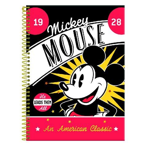Caderno Universitário 10 Matérias Mickey 160Fls Foroni 3168814