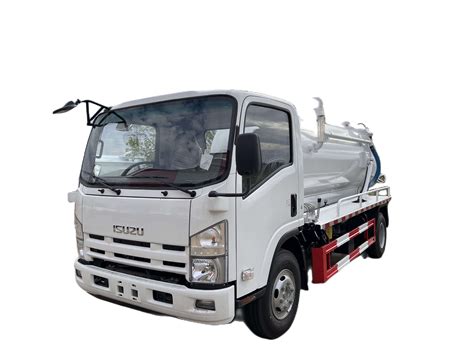 Italy Moro Vacuum Pump Truck Isuzu 4cbm 4m3 Sludge Tank Sewage Suction