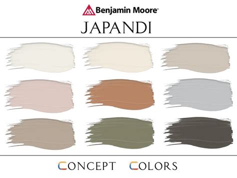 Benjamin Moore Japandi Style Home Paint Palette Whole House Color