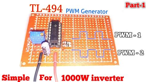 Inverter Circuit Tl Khz To Khz Pwm Generator Youtube