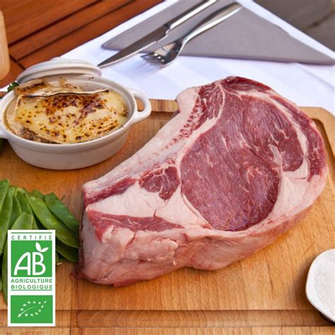 Côte de boeuf BIO Viande de boeuf charolais bio à la ferme Bichet