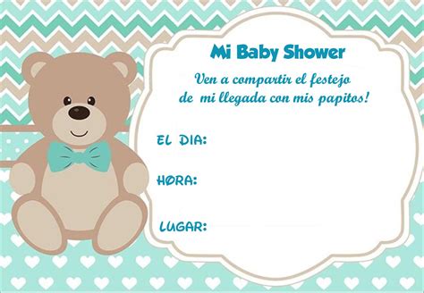 Tarjetas De Invitacion Para Baby Shower Gratis Get More Anythink S