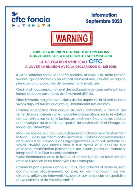 D Claration Cftc Du Septembre Cftc Foncia
