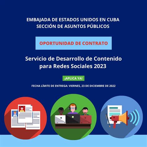 Embajada De Los Estados Unidos En Cuba On Twitter USEmbCuba Busca Un