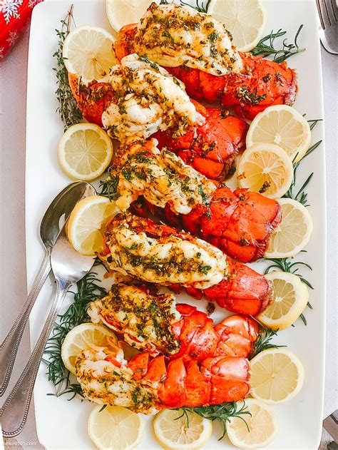 Baked Lobster Tails Recipe With Garlic Herb Butter How To Cook