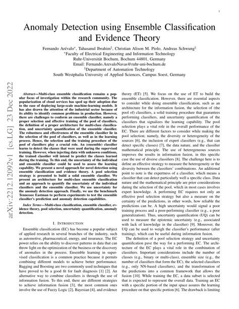 pdf anomaly detection using ensemble classification and evidence theory
