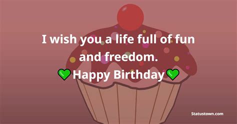 I Wish You A Life Full Of Fun And Freedom St Birthday Wishes For Niece