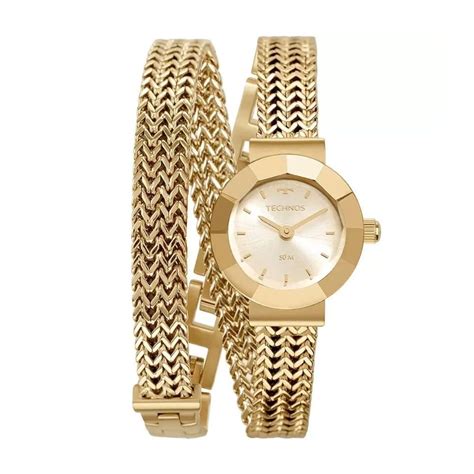 Relógio Dourado Feminino Technos Mini 5Y20IP 4X Dourado