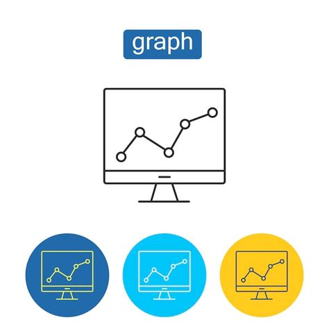 Premium Vector Financial Graph Outline Icons Set