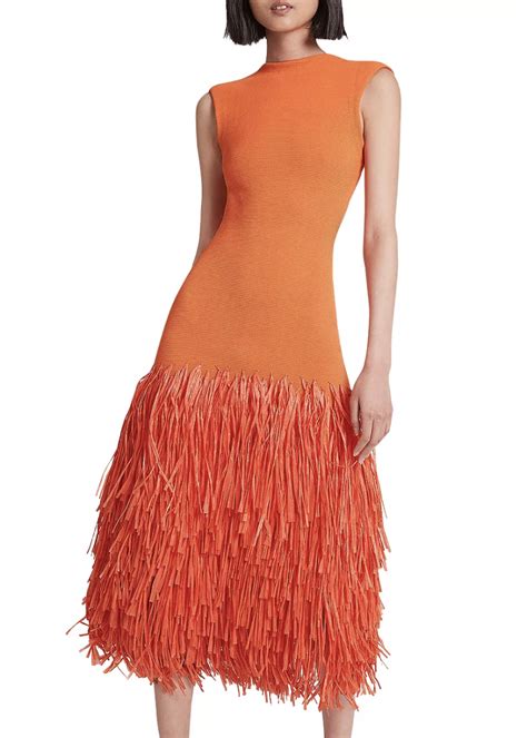 Brynn Whitfield S Orange Feather Dress