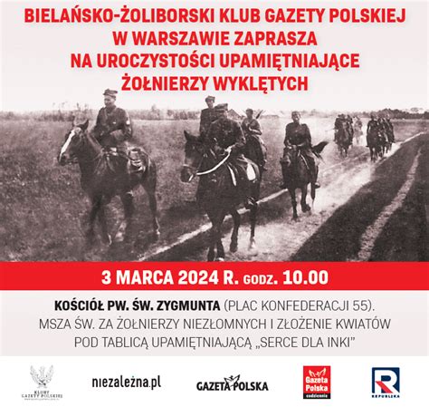 Kluby Gazety Polskiej WARSZAWA BIELANY ŻOLIBORZ ZAPROSZENIE 03 03