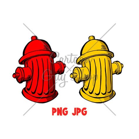 Cartoon Fire Hydrant Png Cartoon Fire Hydrant Clipart Etsy New