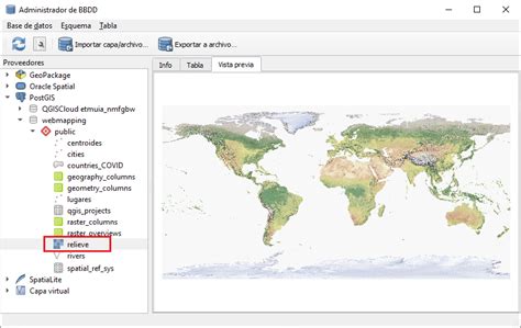 Importar Raster A Postgis Con El Plugin De Qgis Postgis Raster Import