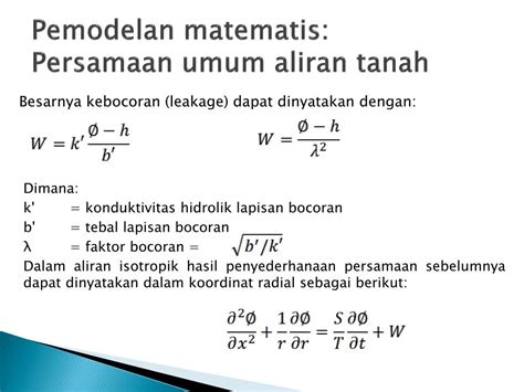 PPT MODEL DAN SIMULASI Pemodelan Governing Equation PowerPoint