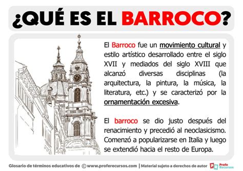 Qué es el Barroco Definición de Barroco