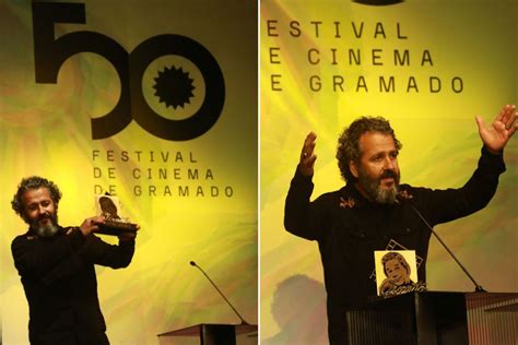Marcos Palmeira leva Troféu Oscarito e carimba calçada da fama