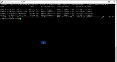 How To Patch ESXi 7 Using Command Line Mastering VMware