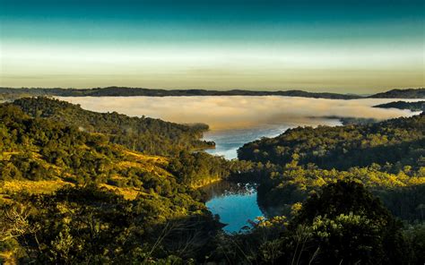 1125259 Sunlight Landscape Forest Sunset Sea Hill Lake Water