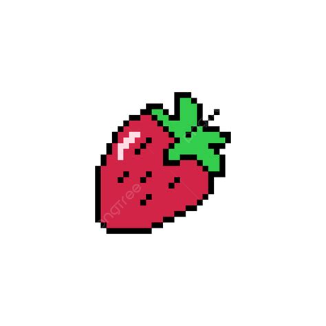 Pixel Strawberry Vector PNG Vector PSD And Clipart With Transparent