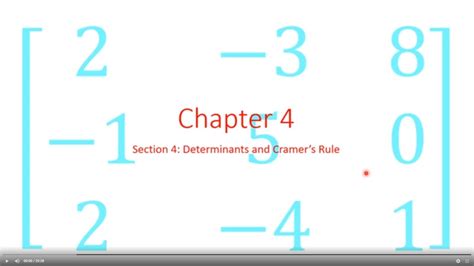 4 4 determinants and cramer s rule youtube