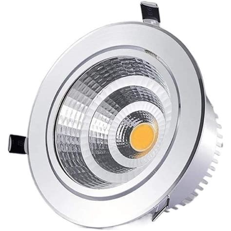 Cob Led Plafond Encastré Changement De Couleur Rvb Panneau Rond Salle