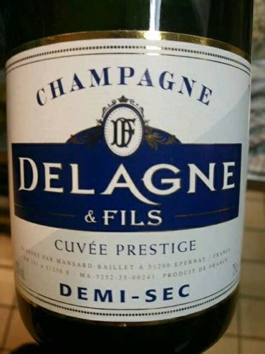 Delagne Fils Cuvée Prestige Demi Sec Champagne Vivino België