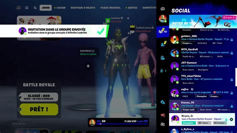 Live FORTNITE on s entraîne pour la cup Inoxtag Fr Ps4 YouTube