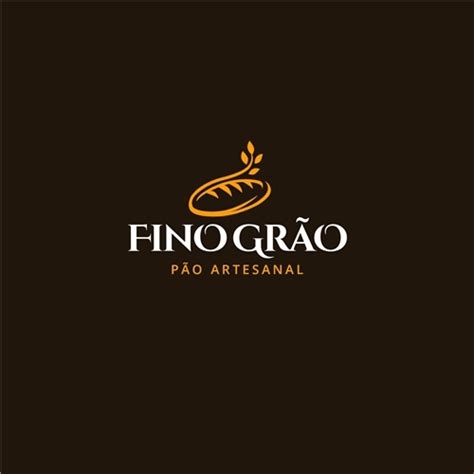 Fino Grão Pão Artesanal Criação de Logo Para Alimentos Bebidas