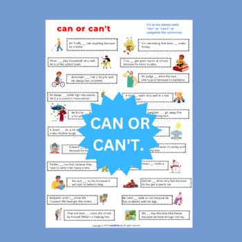 Expressing Ability And Inability Esl Exercise Worksheet By Wordfinde