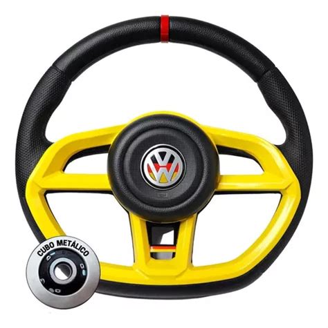 Volante Esportivo Laranja Gti Stark Vw Fusca Brasilia Buggy Frete Gr Tis