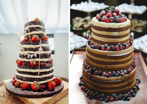 Naked cakes pasteles de boda a la última Webnovias