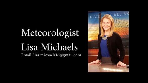 Meteorologist Lisa Michaels Resume Reel YouTube