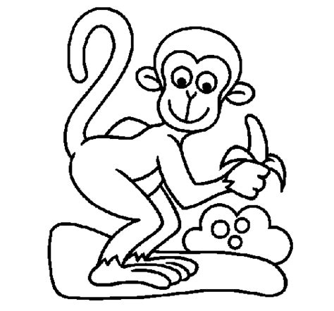 Dibujo De Mono Para Colorear Dibujos Net