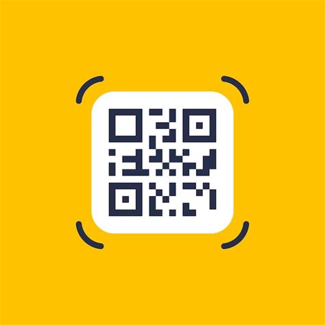 Ícone de código QR Modelo de adesivo Digitalizar para pagamento