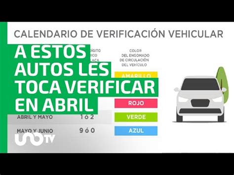 Verificación vehicular CDMX y Edomex abril 2023 a qué carros les toca