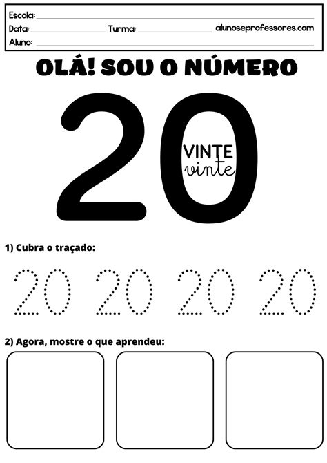 Atividades O N Mero Para Imprimir Alunos E Professores