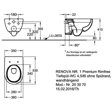 Keramag Renova Nr 1 Tiefspül WC Premium wandhängend ohne Spülrand