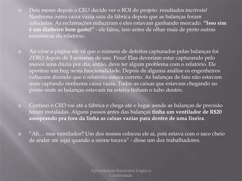 PPT PALESTRA SOBRE RACIOCÍNIO LÓGICO PowerPoint Presentation free