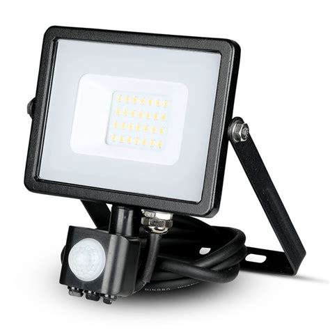 PROJECTEUR LED extérieur avec détecteur infrarouge 20 W IP65 V TAC PRO