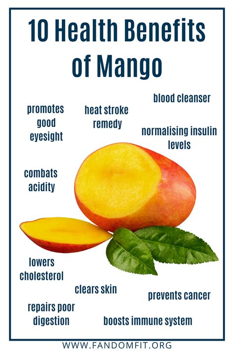 10 Health Benefits Of Mango FandomFit Mango Benefits Mango Health